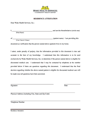 Fillable Online advancechc Resident Attestation Form - Advance ...