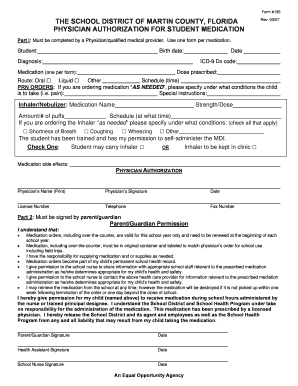 Fillable Online Form 135 Physician Authorization - FRC Team 180 Fax ...