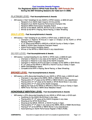 Fillable Online Platinum level gold level silver level bronze level ...