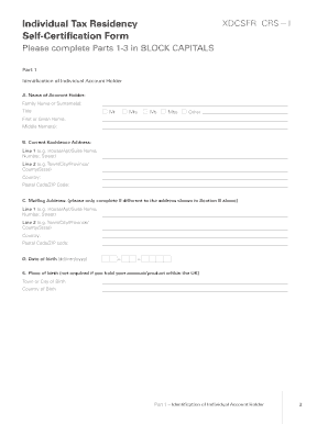 Fillable Online BCRSb Individual Self-Certification Form Fax Email ...