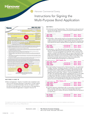 Fillable Online Instructions for Signing the Multi-Purpose Bond ...