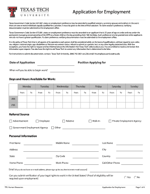 Fillable Online depts ttu Email (If you do not have an e-mail address ...