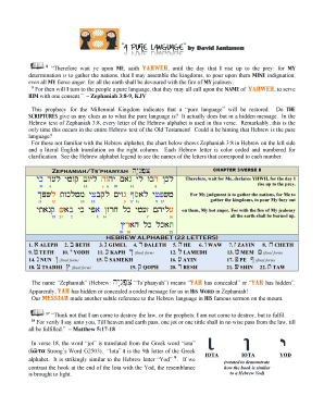 Fillable Online "A PURE LANGUAGE" Fax Email Print - pdfFiller