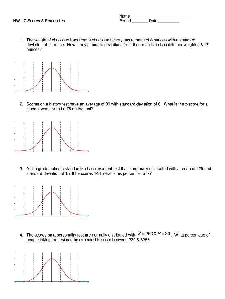 Fillable Online Name HW - Z-Scores Percentiles Period Date 1 The weight Fax Email Print - pdfFiller