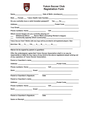 Fillable Online YSC Registration Form.doc Fax Email Print - pdfFiller