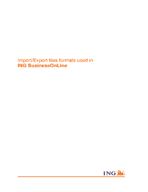 Fillable Online Import/Export files formats used in Fax Email Print - pdfFiller
