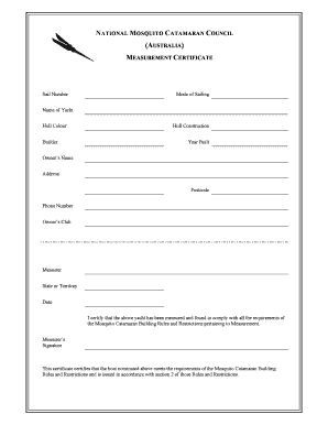 Fillable Online Measurement Certificatedoc Fax Email Print - pdfFiller