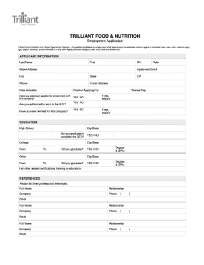 Trilliant Food Nutrition - Fill Online, Printable, Fillable, Blank ...