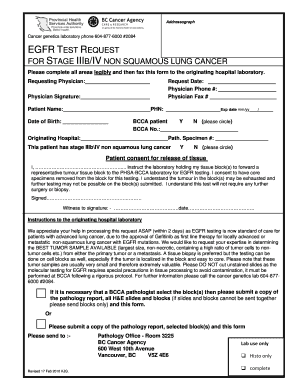 Fillable Online Addressograph Cancer genetics laboratory phone ...