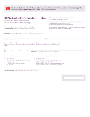 Ausfüllbar Online enercity SEPA-Lastschriftmandat sorglos und sicher ...