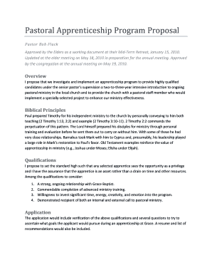 58 Printable Apprenticeship Proposal Template Forms - Fillable Samples ...