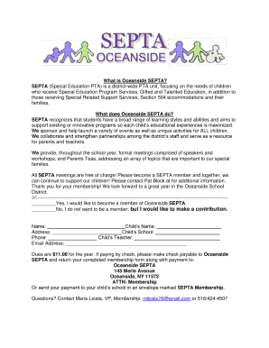 Fillable Online Page 1 What is Oceanside SEPTA? SEPTA (Special ...