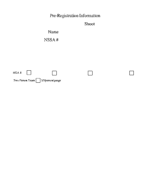 Fillable Online jcsa-shotgunsports Pre-Registration Information Name ...