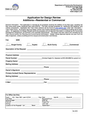Fillable Online All projects requiring design review must receive ...