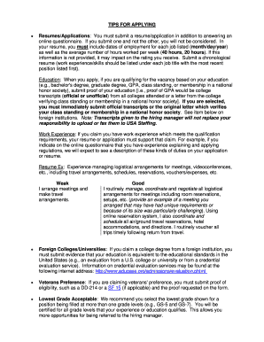 Fillable Online Resumes/Applications: You must submit a resume ...