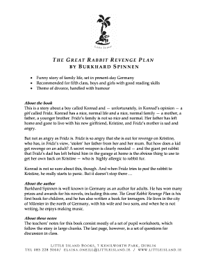 Fillable Online littleisland The Great Rabbit Revenge Plandoc ...