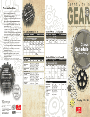 Fillable Online Class schedule TKS 16 - bcreativekidsbbcombbhkb Fax ...