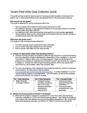 Fillable Online Tenant-Paid Utility Data Collection Guide Fax Email ...