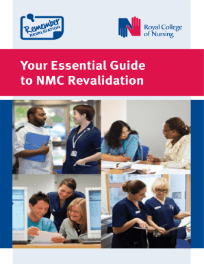 Fillable Online rcn org Your Essential Guide to NMC Revalidation ...