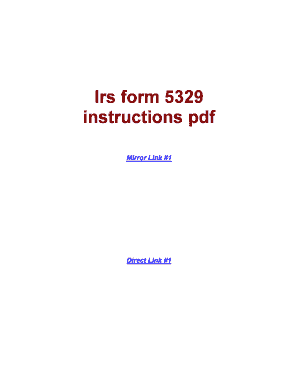 Fillable Online DownloadIrs form 5329 instructions pdf Fax Email Print ...
