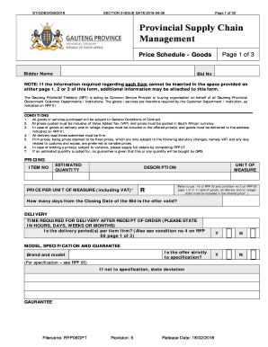 Fillable Online treasury gpg gov gpg tender forms Fax Email Print ...