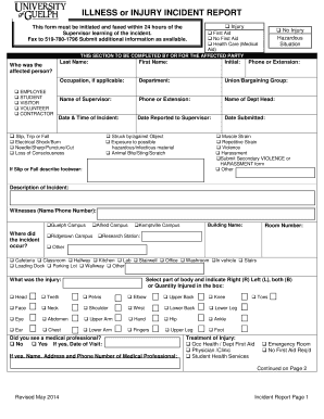 Fillable Online uoguelph required WSIB Form 7 and by the Environmental ...