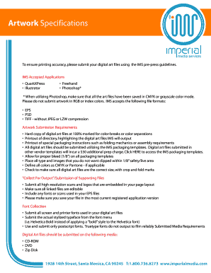 Fillable Online Artwork approval form - Imperial Media Fax Email Print ...