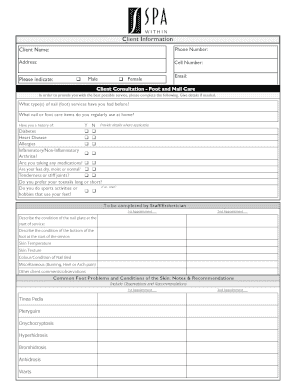 Massage Consultation Form Templates - Page 2 | pdfFiller