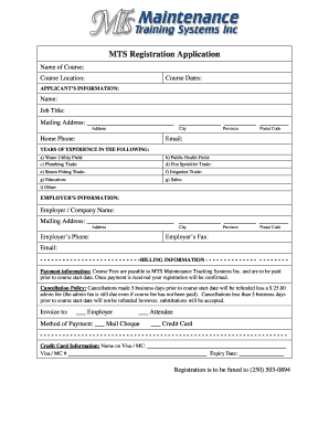 Mts Maintenance Application Forms Online - Fill Online, Printable ...