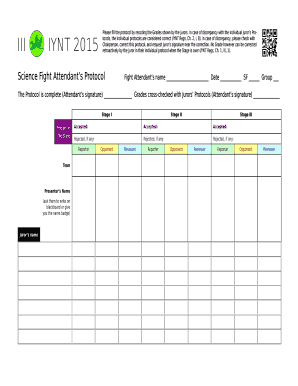 Fillable Online iynt Science Fight Attendants Protocol - bIYNTb - iynt ...
