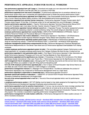 Fillable Online 64 140 159 Download performance appraisal bformb for ...