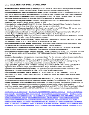 Fillable Online 64 140 159 Cao declaration form download Fax Email ...