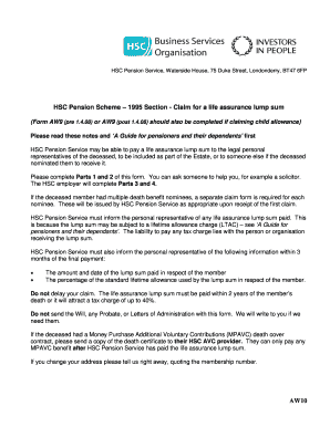 Hsc Pension Services Waterside House - Fill Online, Printable, Fillable ...