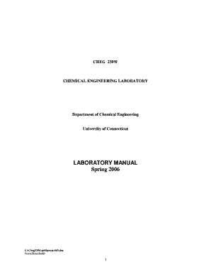 Fillable Online engr uconn LABORATORY MANUAL Spring 2006 - School of ...