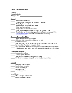 Fillable Online apo ucsc BVisitingb Candidate Checklist - apo ucsc Fax ...