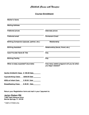 Fillable Online Enrollment & Agreement Form Fax Email Print - pdfFiller