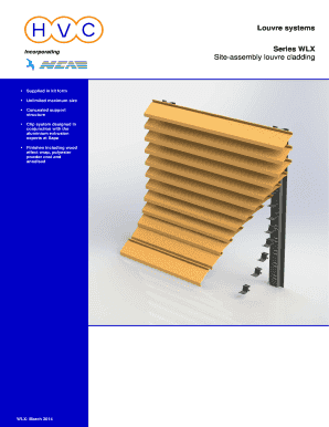 Fillable Online HVC Series WLX Site-assembly louvre cladding Series WLX ...