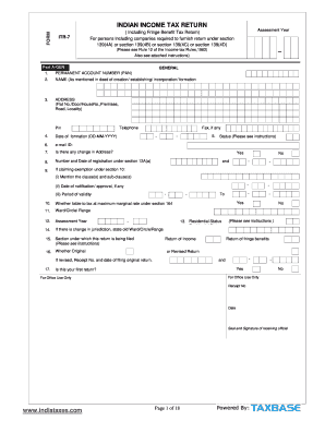 Fillable Online INDIAN INCOME TAX RETURN Assessment Year FORM ITR-7 ...