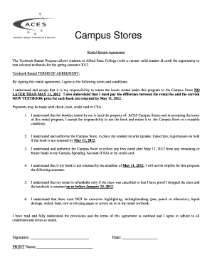 Fillable Online Campus Stores Fax Email Print - pdfFiller
