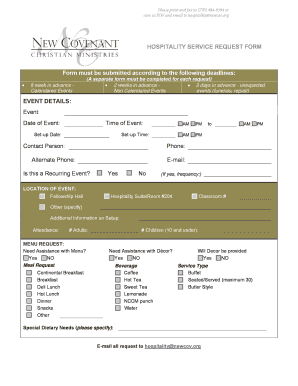 Fillable Online newcov NCCM Hospitality Request Form - bnewcovbborgb ...