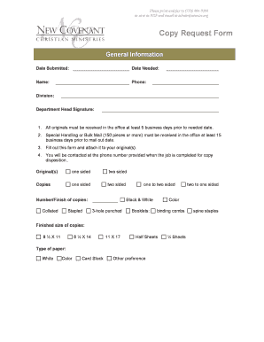 Fillable Online newcov NCCM Copy Request Form - New Covenant Christian ...