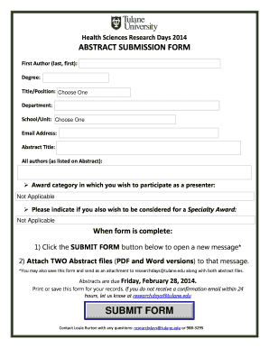Fillable Online First Author (last, first): Fax Email Print - pdfFiller