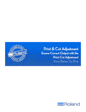 Fillable Online Print & Cut Adjustment Fax Email Print - pdfFiller
