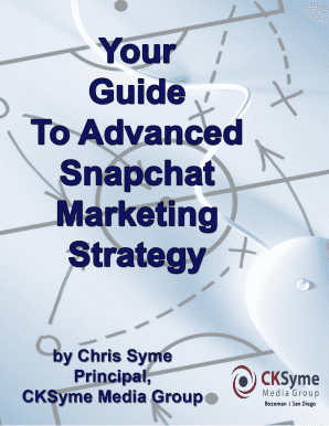 Fillable Online Your Guide To Advanced Snapchat Marketing Strategy Fax ...
