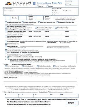 Fillable Online Office Use Only Order Form - bTambortechb Fax Email ...
