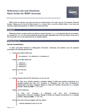 Fillable Online Reference List and Citations Fax Email Print - pdfFiller