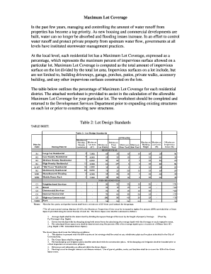 Fillable Online Maximum Lot Coverage Worksheet - Universal City Texas ...