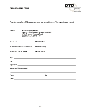 Fillable Online otd-co REPORT ORDER FORM - botdb-bcobborgb - otd-co Fax ...