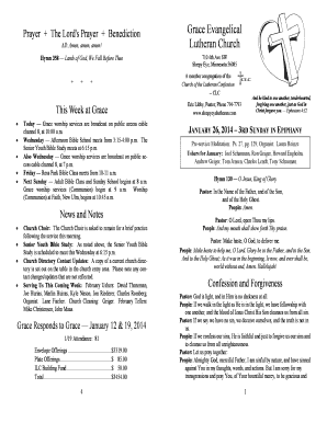 Fillable Online Prayer + The Lord's Prayer + Benediction Fax Email ...