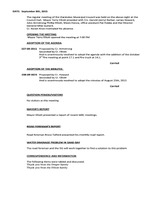 Fillable Online clarendonqc Gerald (Jerry) Barber, James Howard ...